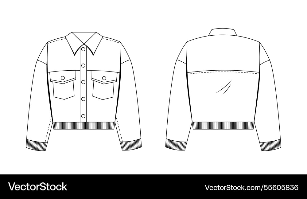 Jacket design template Royalty Free Vector Image