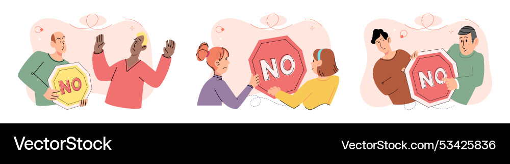 Refuse disagreements are natural part human Vector Image