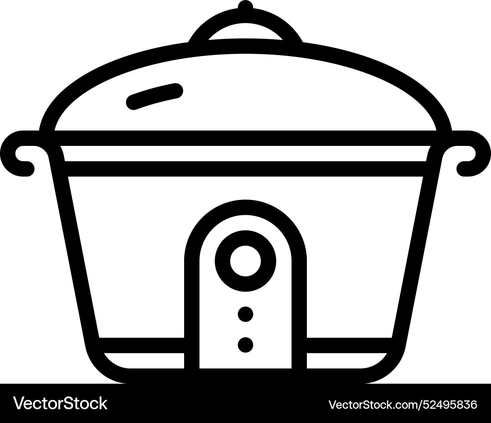 Rice cooker Royalty Free Vector Image - VectorStock