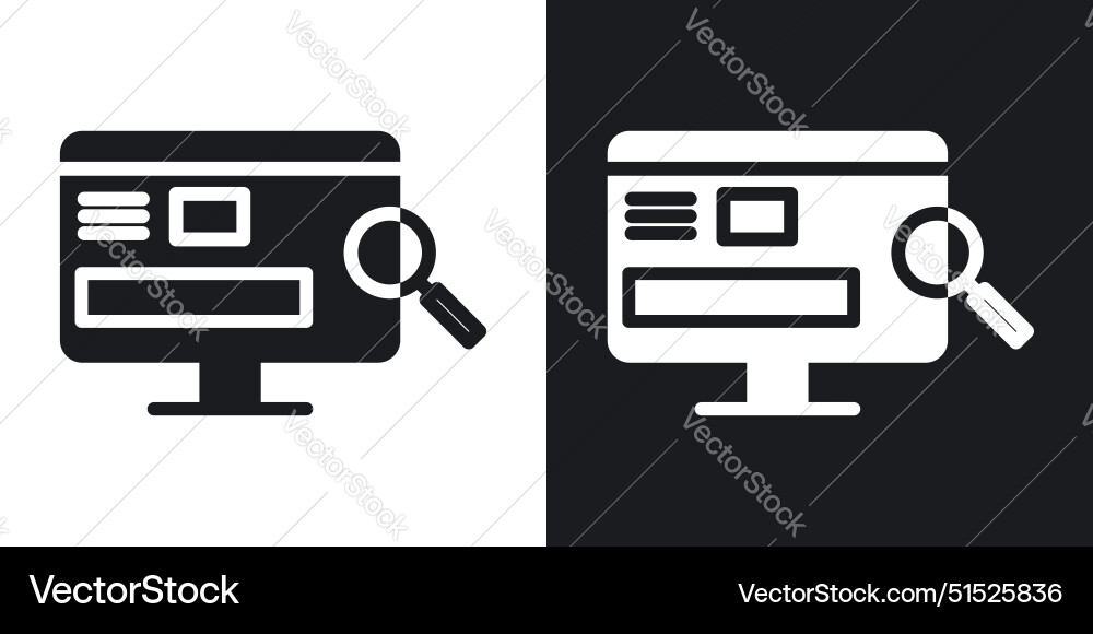 Search online icon Royalty Free Vector Image - VectorStock