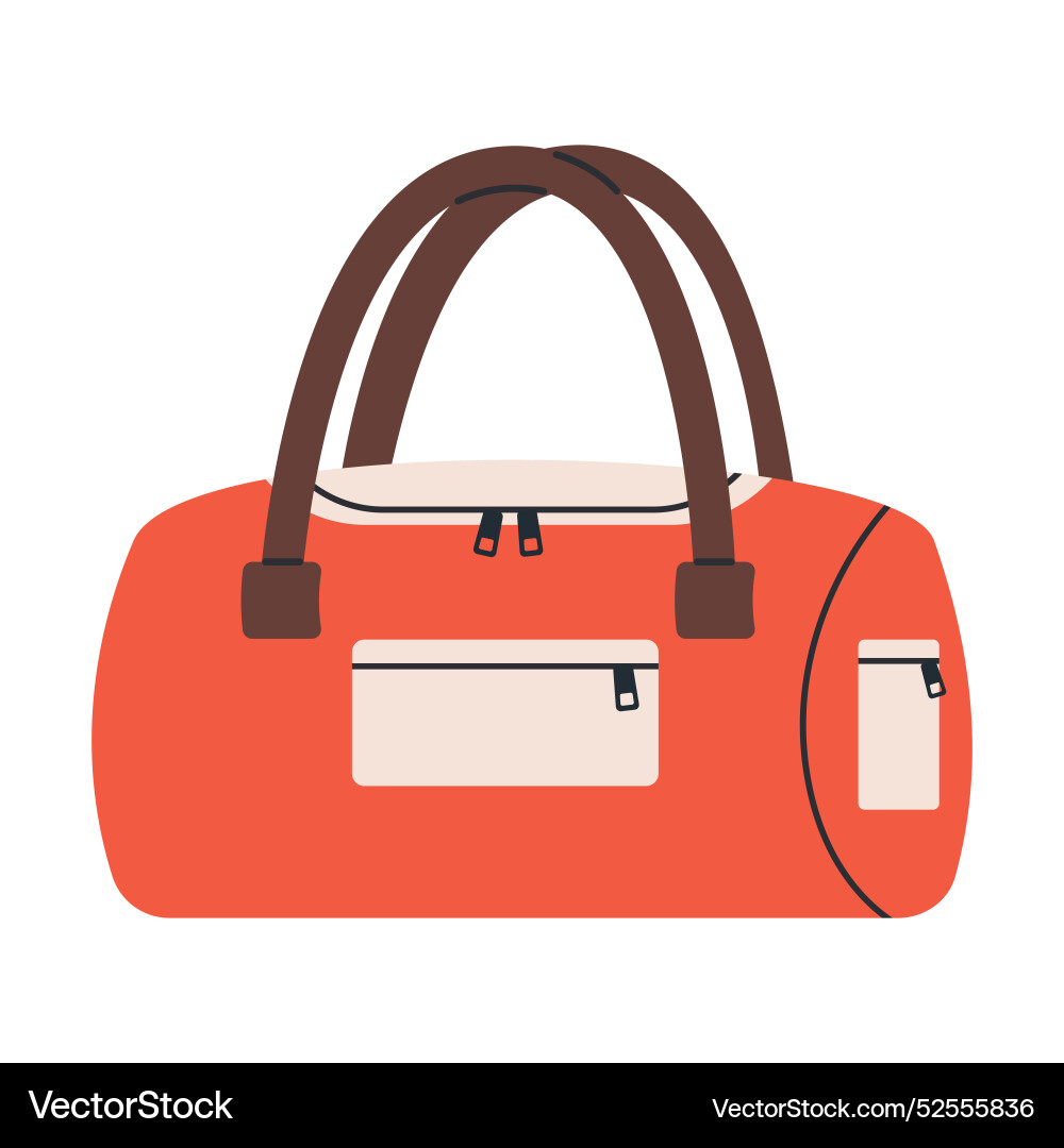Sports bag with handles Royalty Free Vector Image