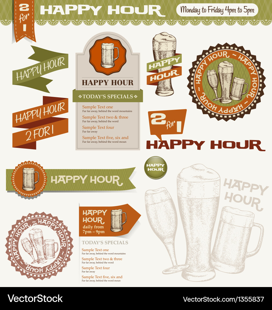 Happy Hour Icon Vector Images (over 7,500)