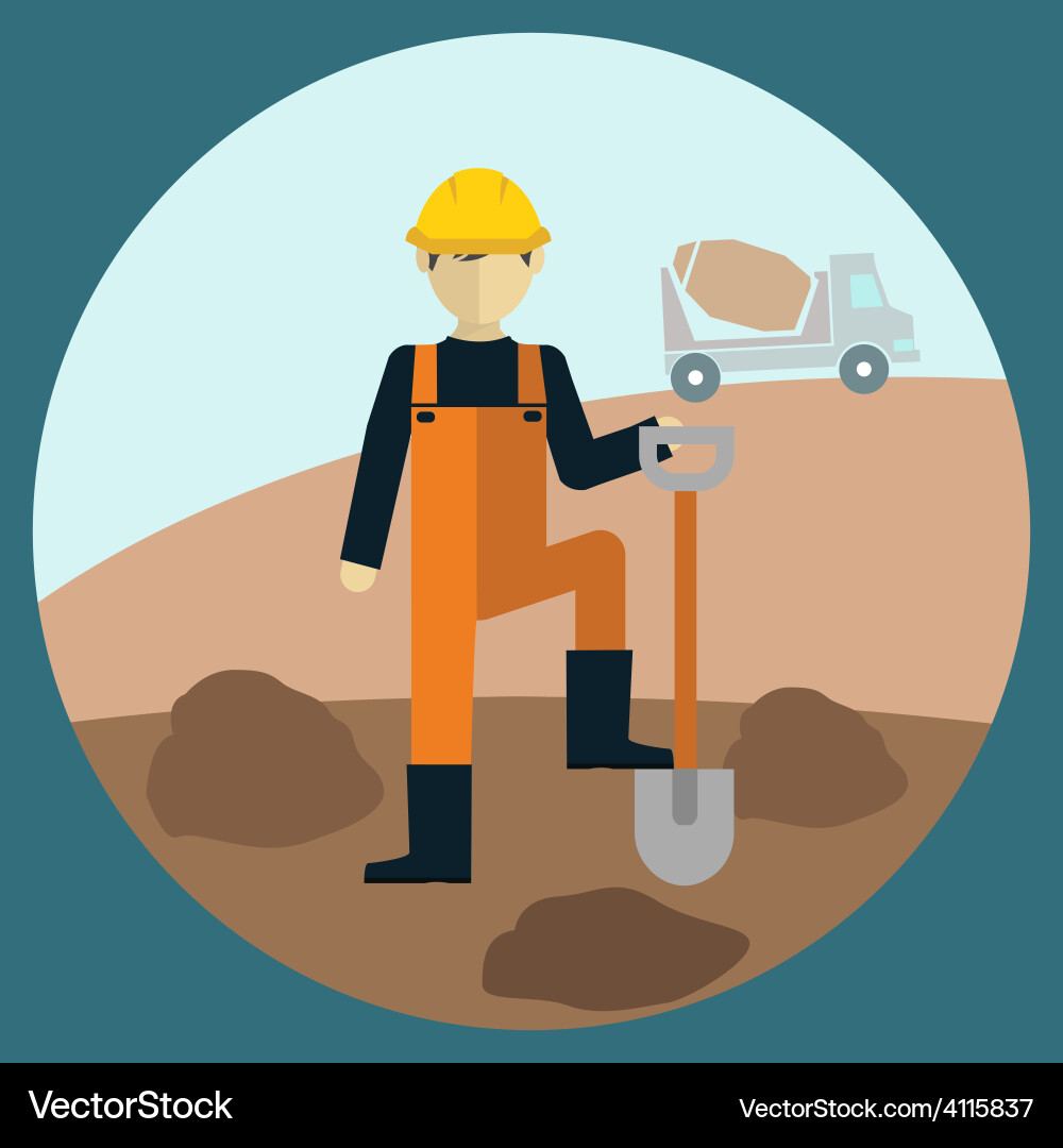 Construction worker design Royalty Free Vector Image