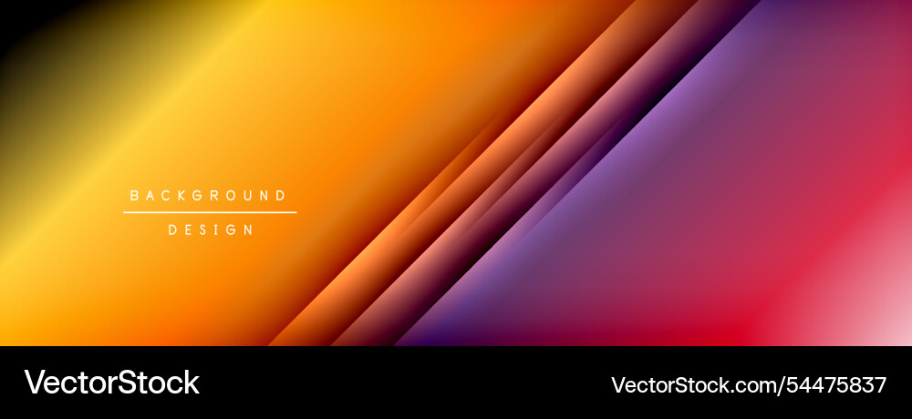 Dynamic shadow lines with gradient colors Vector Image