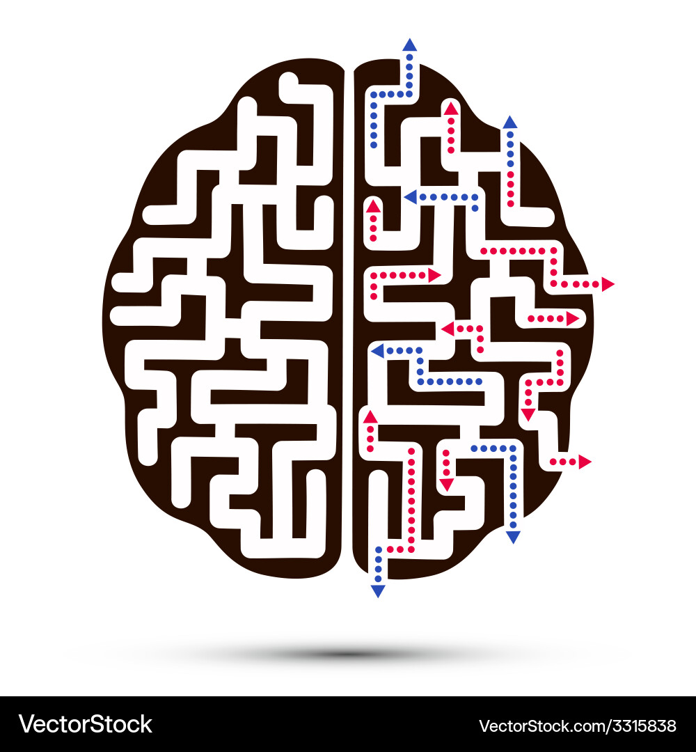 Creative brain Royalty Free Vector Image - VectorStock