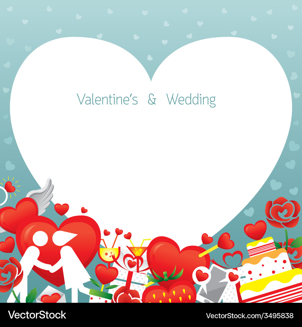 Love border frame Royalty Free Vector Image - VectorStock