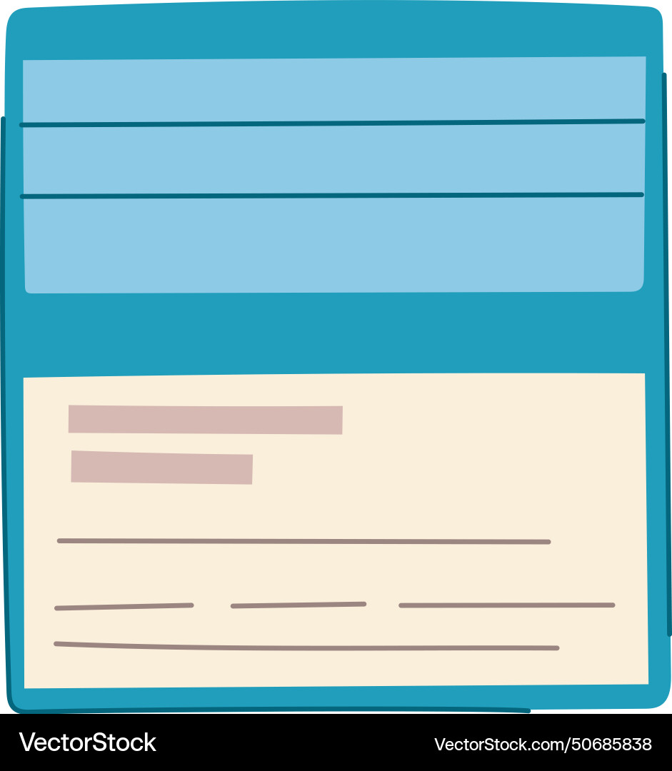 Payroll checkbook cartoon Royalty Free Vector Image