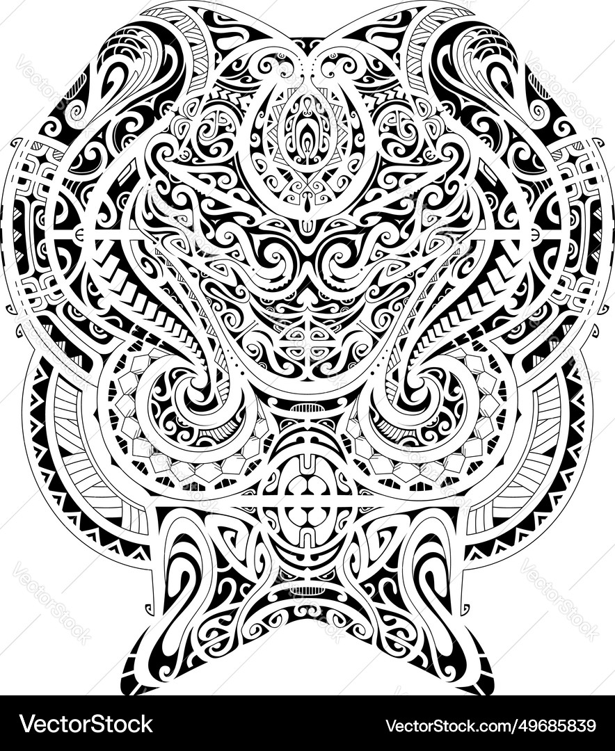 Polynesian style tattoo design Royalty Free Vector Image