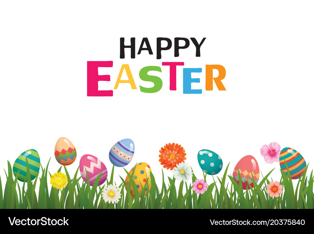 Happy easter egg background templatecan be used Vector Image