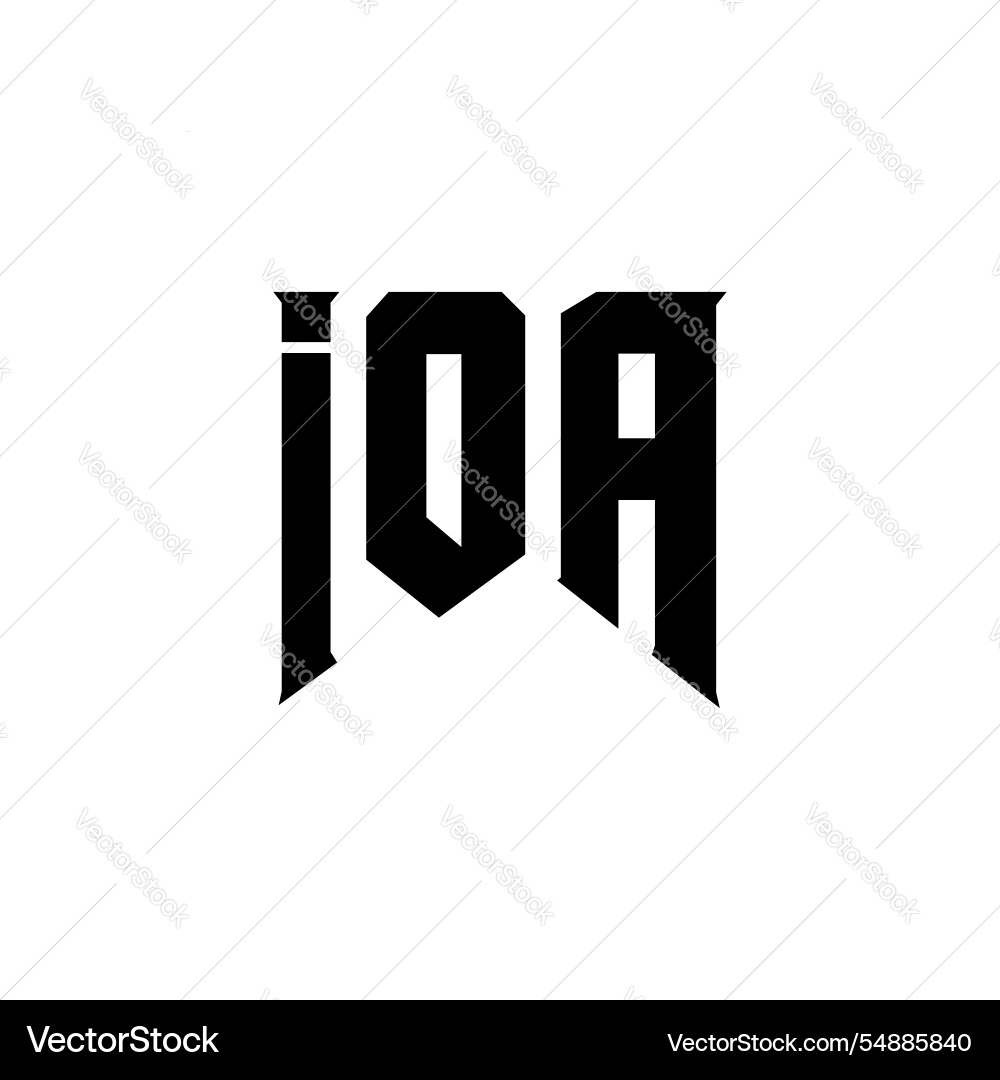 Ioa letter logo design for technology company Vector Image