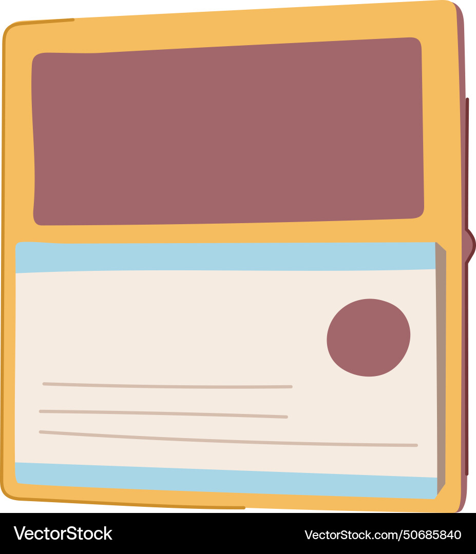Money checkbook cartoon Royalty Free Vector Image