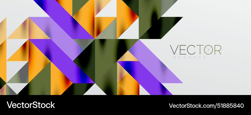 Tech minimal overlapping triangle shapes elements Vector Image