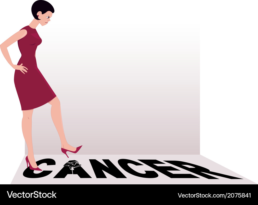 Beat cancer Royalty Free Vector Image - VectorStock