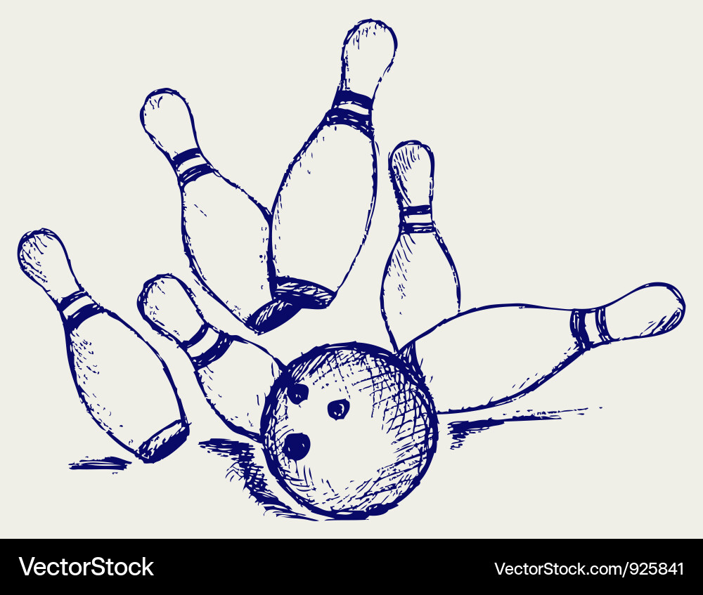 Bowling Royalty Free Vector Image - VectorStock
