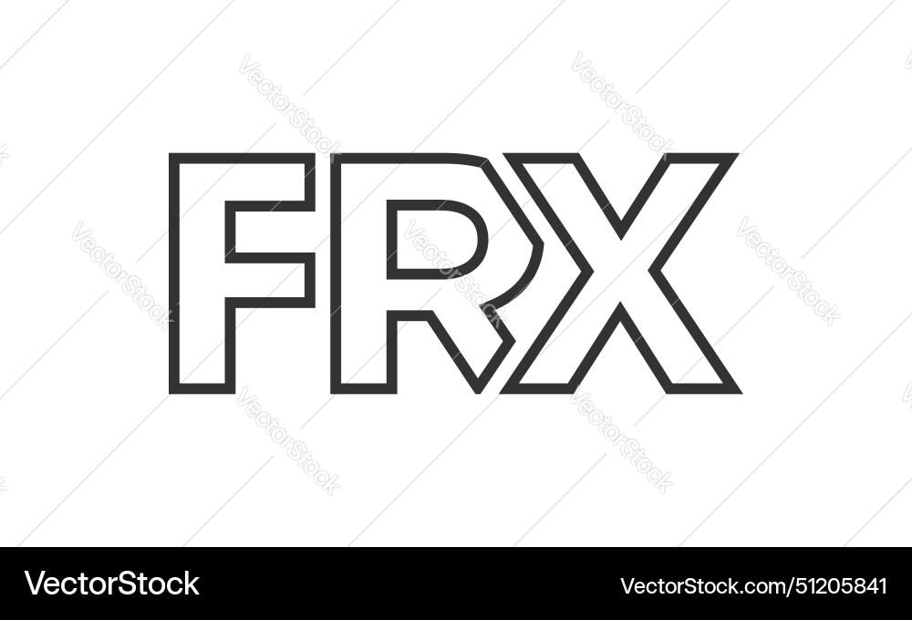 Frx logo design template with strong and modern Vector Image