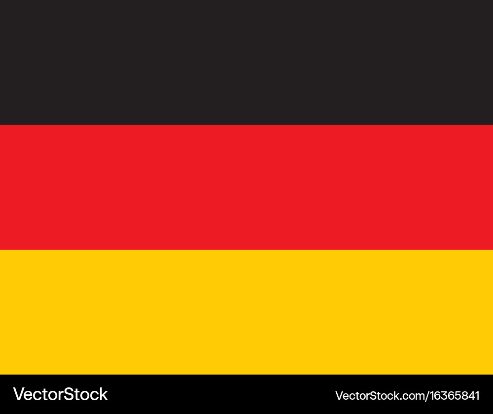German flag Royalty Free Vector Image - VectorStock