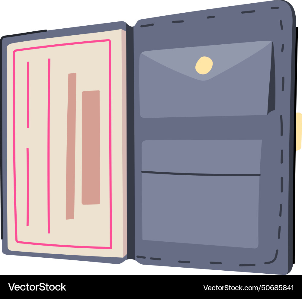 Salary checkbook cartoon Royalty Free Vector Image