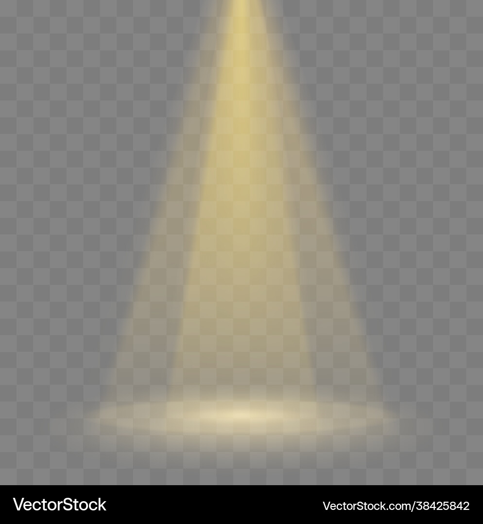 Isolated spotlight scene illumination Royalty Free Vector