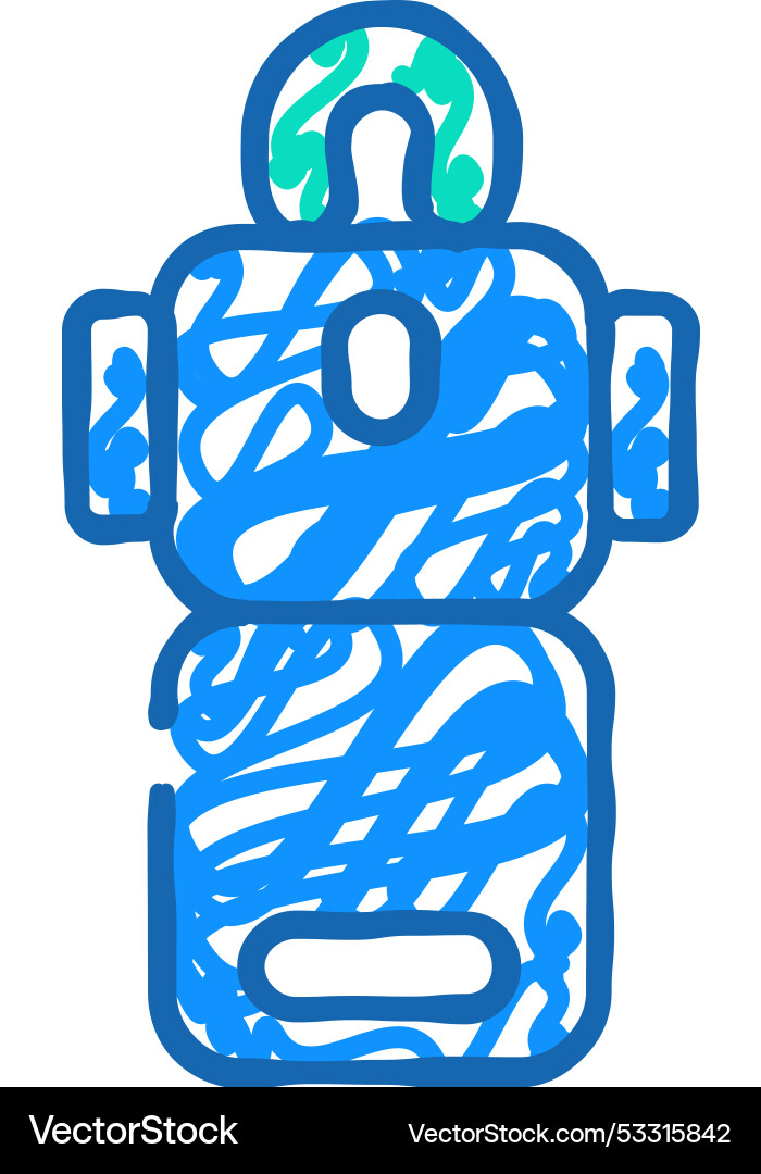 Massage table icon doodle Royalty Free Vector Image