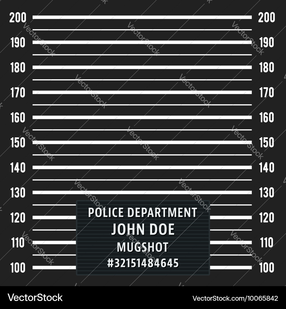 Police mugshot background Royalty Free Vector Image