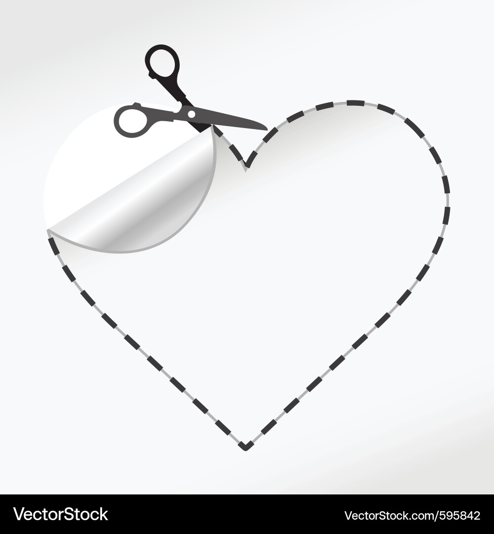 Scissors sticker Royalty Free Vector Image - VectorStock