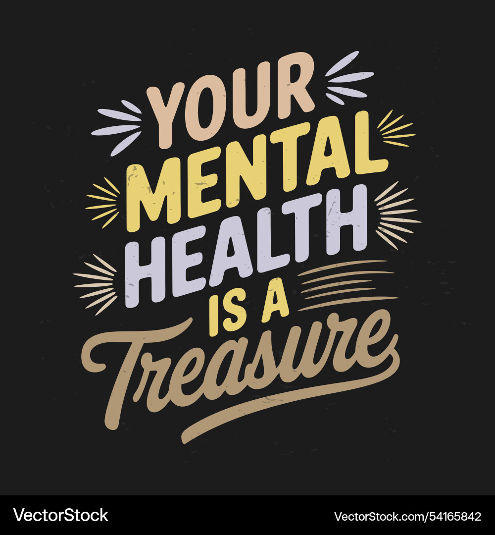 Wellness and positivity typography quotes Vector Image