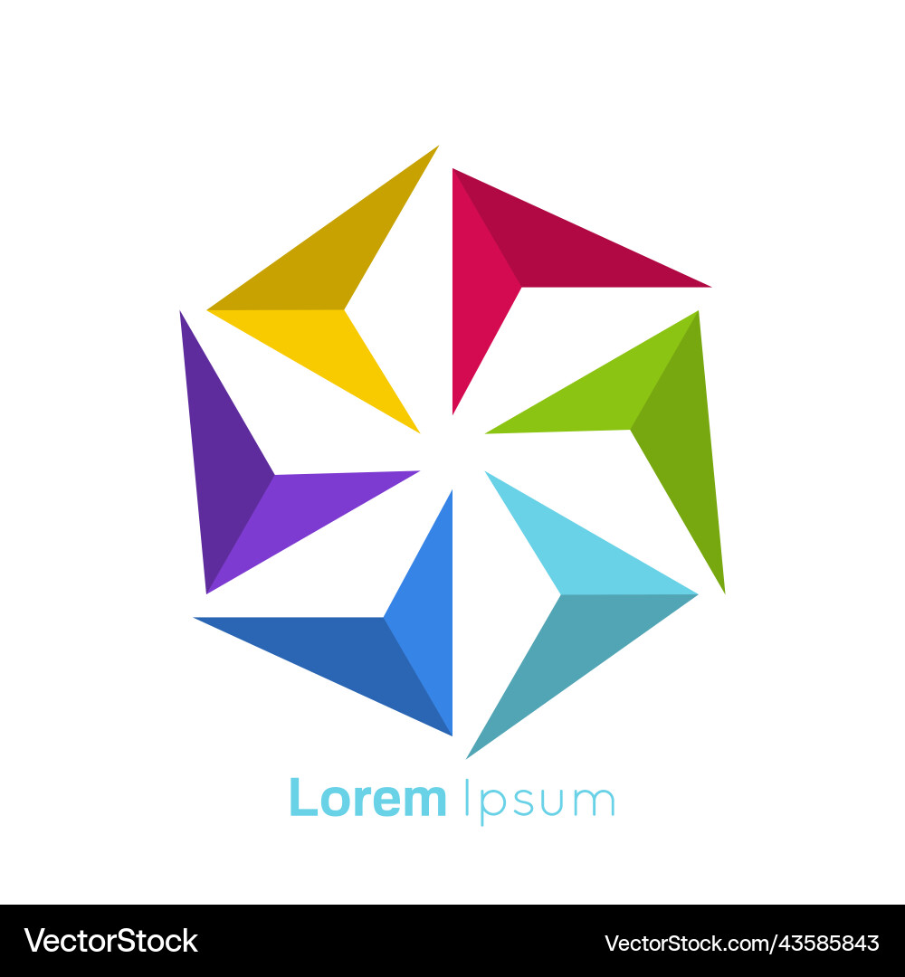 Abstract logo design Royalty Free Vector Image