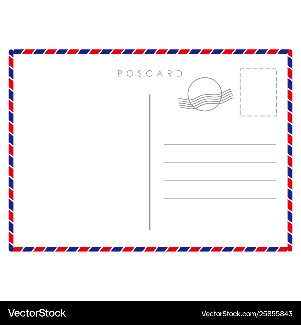 Postcard template paper white texture Royalty Free Vector Postcard template paper white texture Royalty Free Vector
