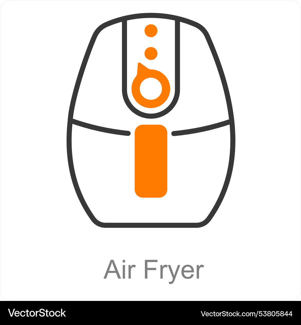 Air fryer Royalty Free Vector Image - VectorStock