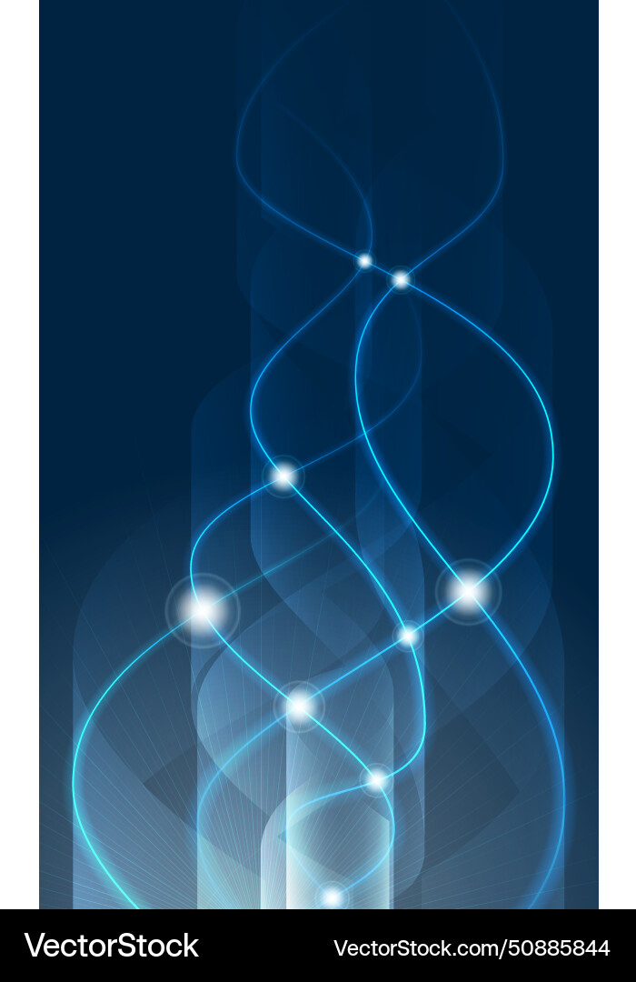 Flow of electromagnetic waves Royalty Free Vector Image