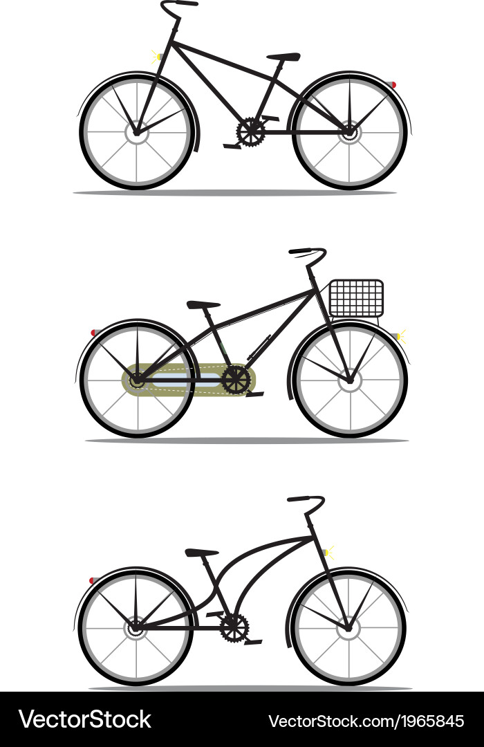 Bicycles Royalty Free Vector Image - VectorStock