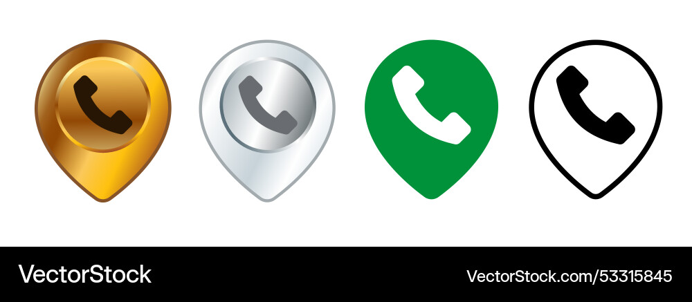 Call center place map pinpoint destination route Vector Image