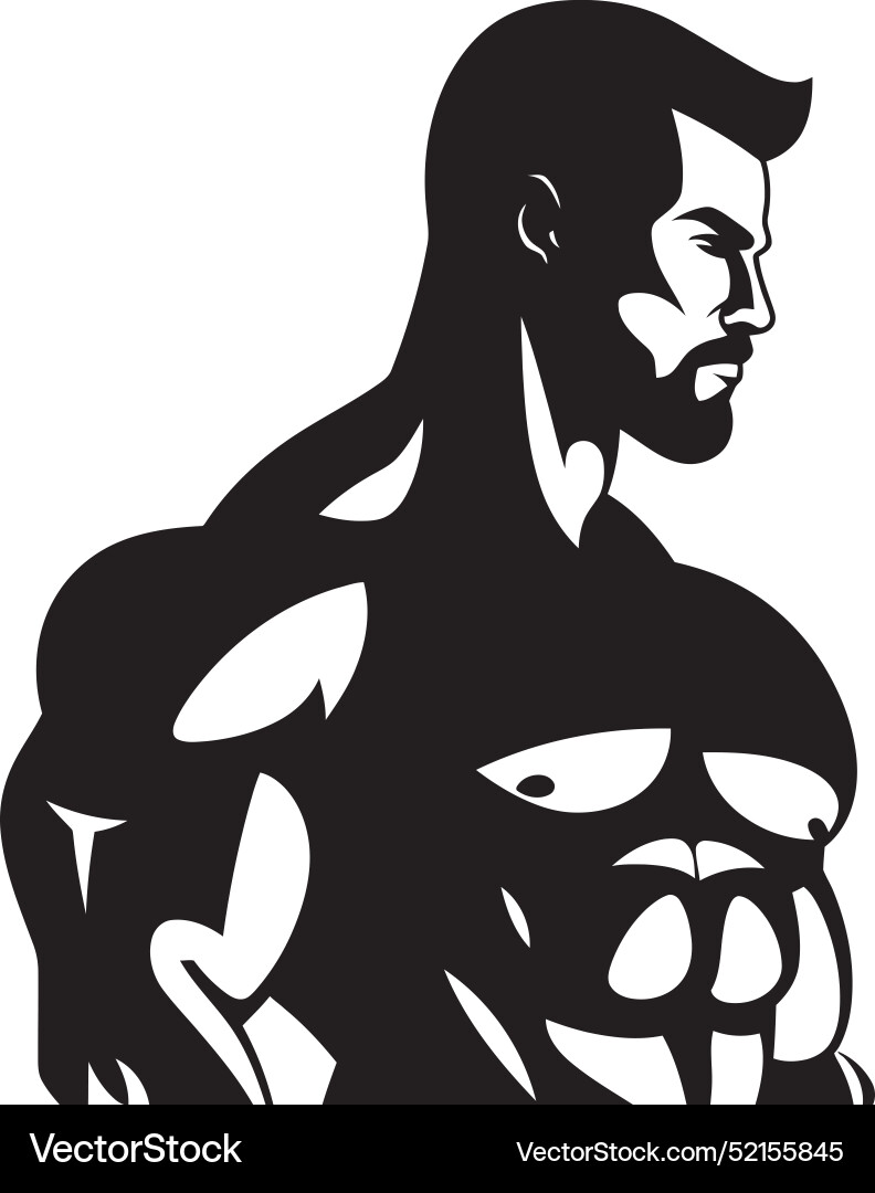 Muscle alchemy capturing bodybuilder Royalty Free Vector