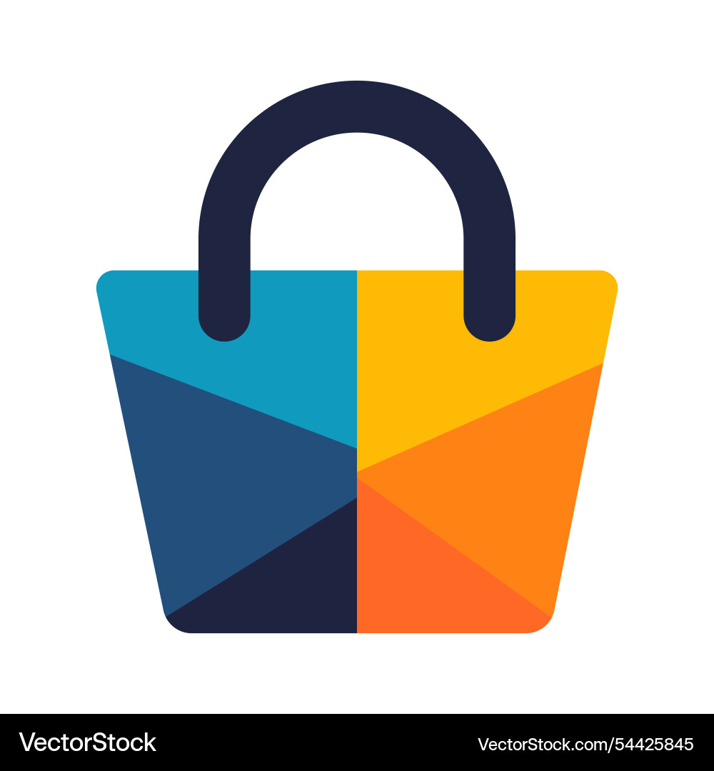 Stylish bag design showcasing vibrant colors Vector Image