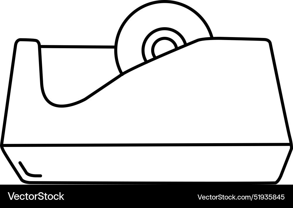 Tape cutter outline icon design Royalty Free Vector Image