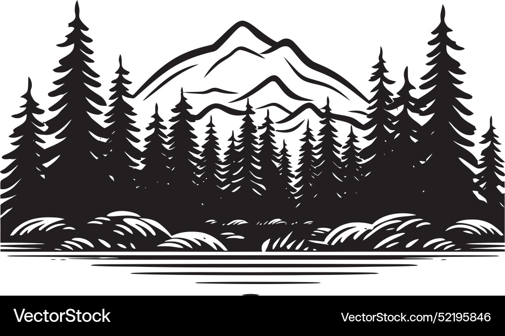 Adapting to climate change forest resilience Vector Image