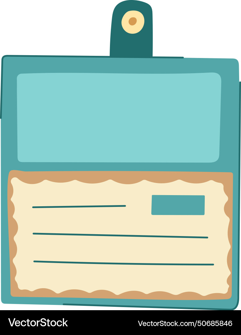 Bank checkbook cartoon Royalty Free Vector Image