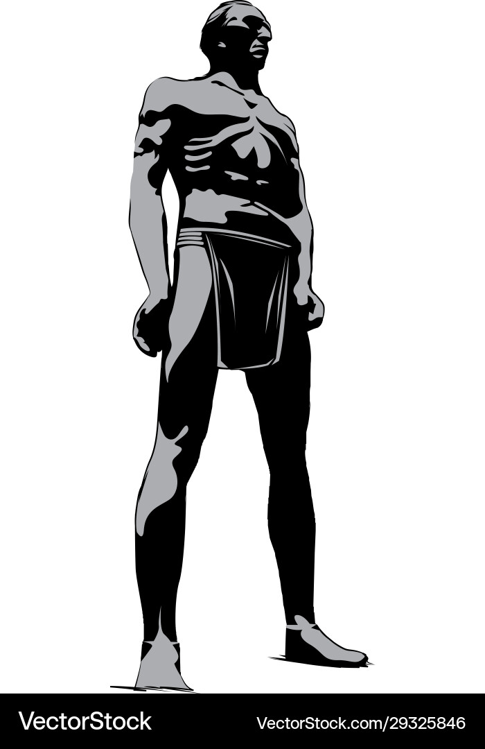 Chief little turtle statue Royalty Free Vector Image