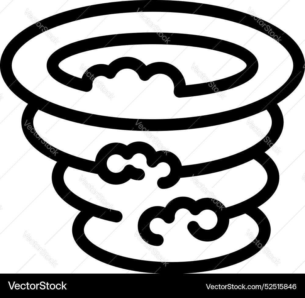 Powerful tornado rotating and destroying Vector Image
