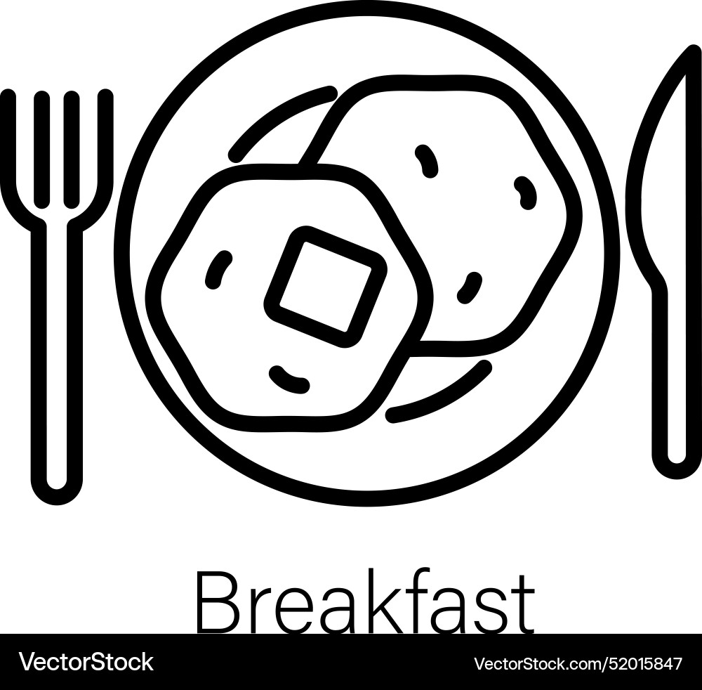 Breakfast Royalty Free Vector Image - VectorStock