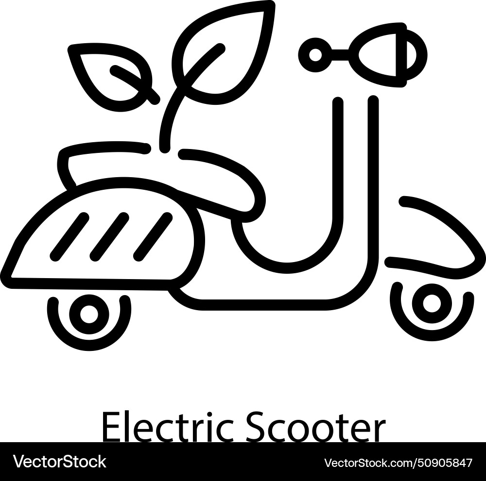 Electric scooter Royalty Free Vector Image - VectorStock