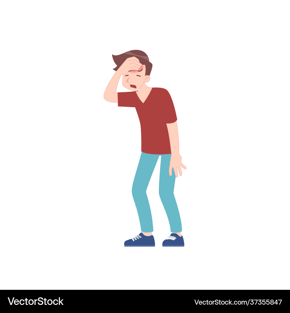 Illness symptoms a viral infection Royalty Free Vector Image