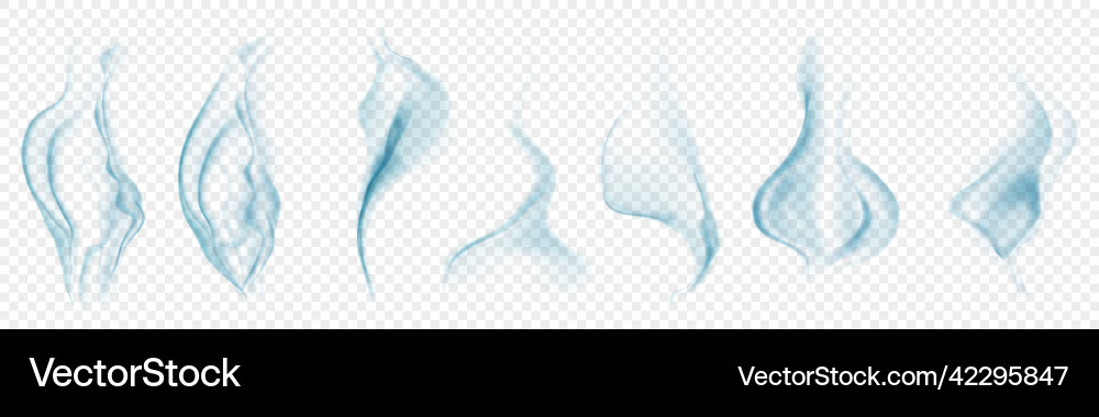 Smoke set Royalty Free Vector Image - VectorStock