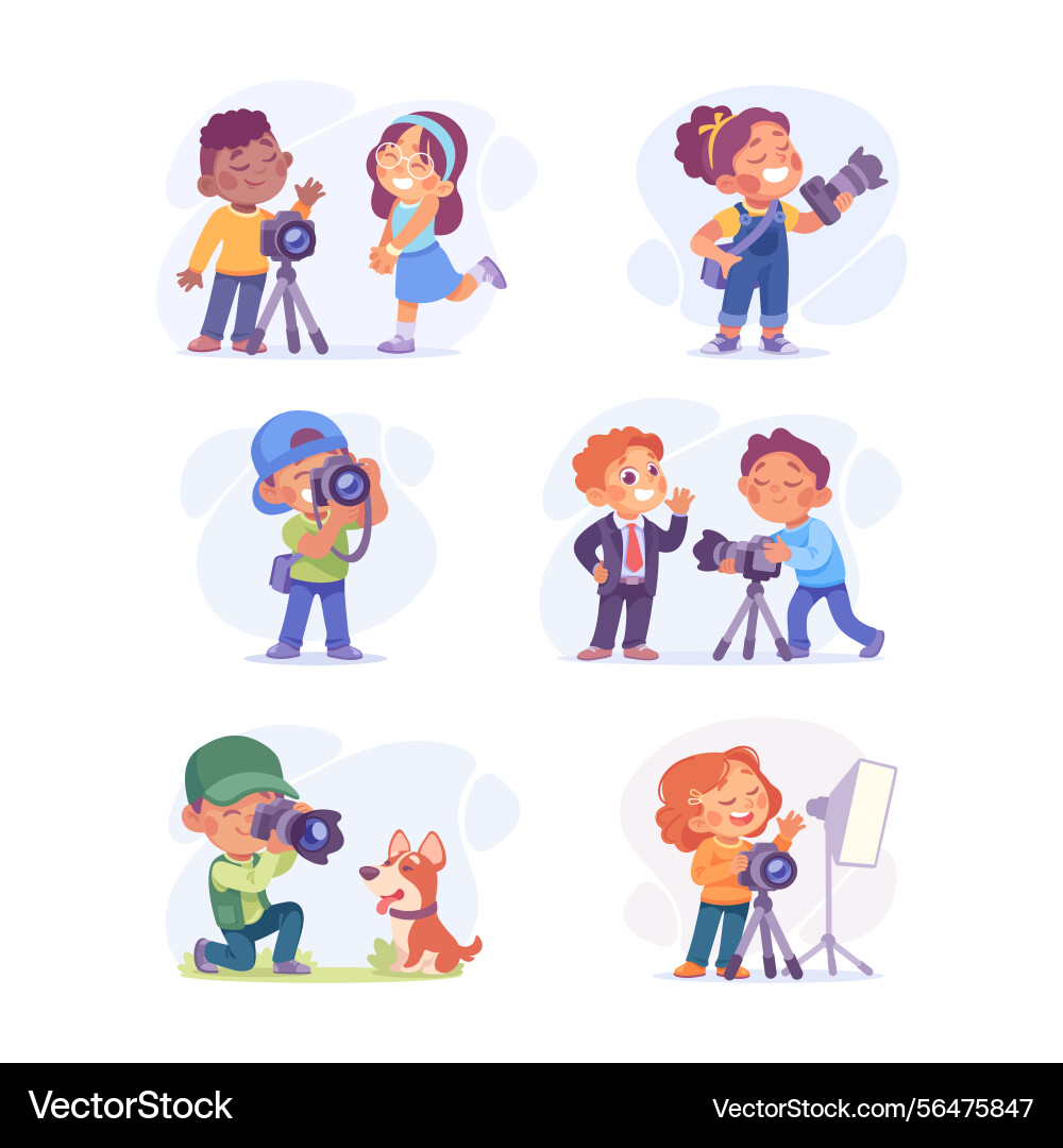 Youngsters delving into the exciting world Vector Image