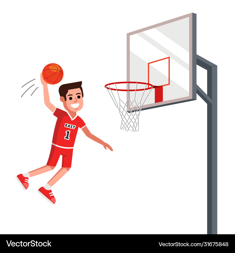Basketball Player Shooting Royalty Free Vector Image