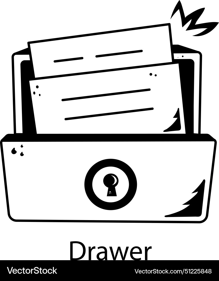 Drawer Royalty Free Vector Image - VectorStock