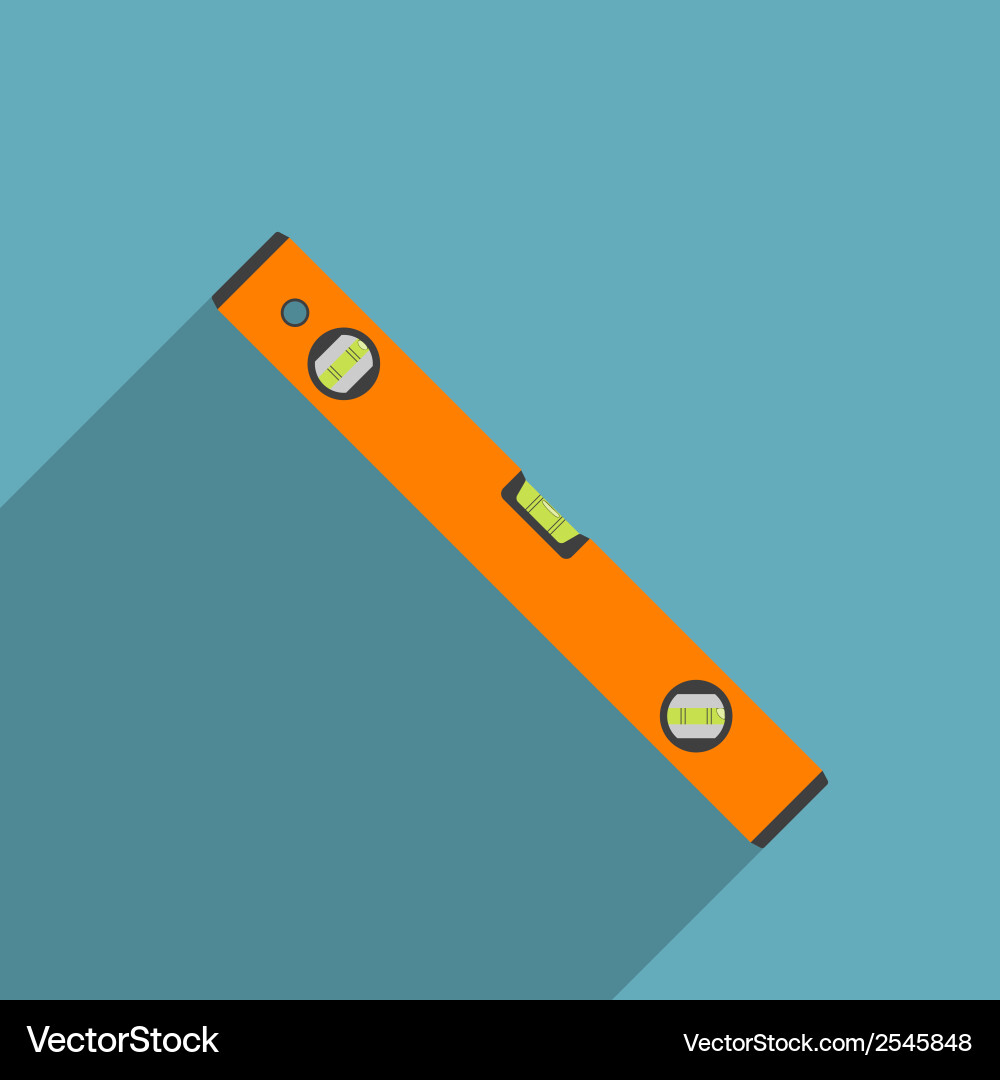 Flat level tool Royalty Free Vector Image - VectorStock