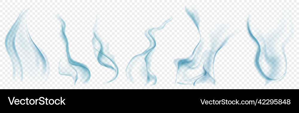 Smoke set Royalty Free Vector Image - VectorStock