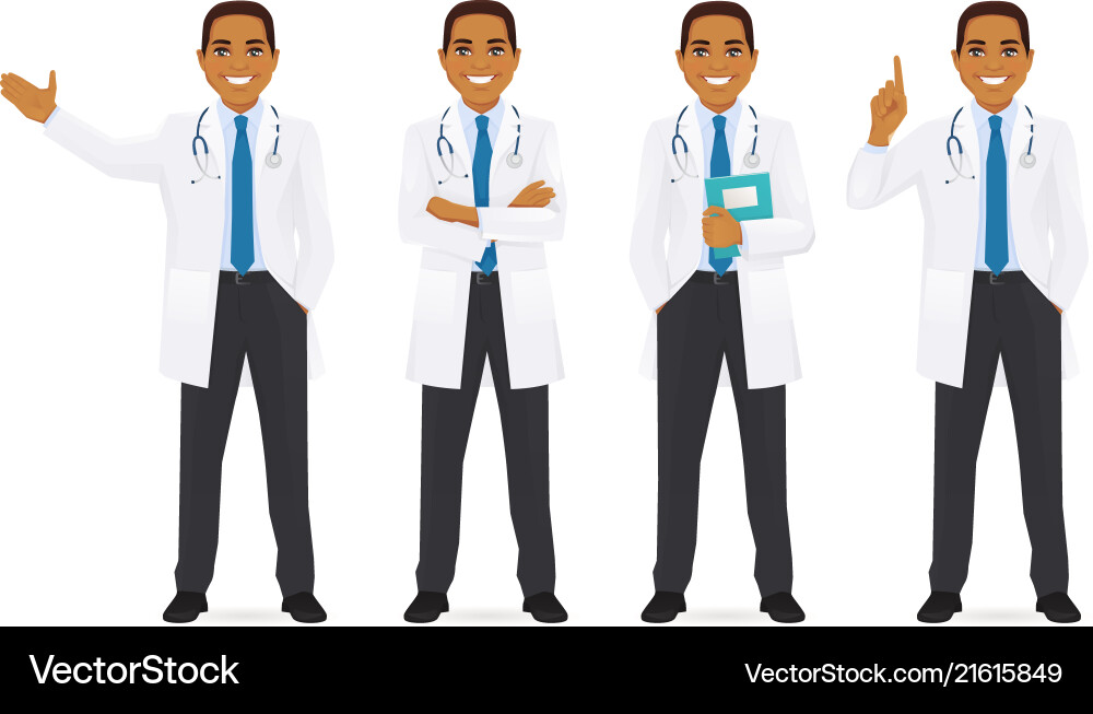 Doctor set Royalty Free Vector Image - VectorStock
