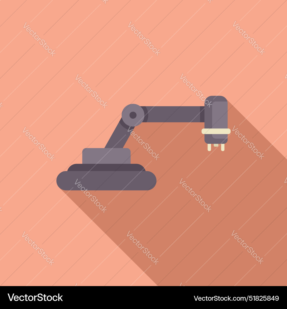 Industrial robot arm picking up object on Vector Image